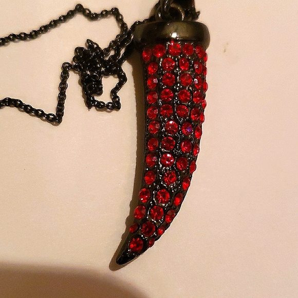 Jewelry | Red Tooth Necklace | Poshmark